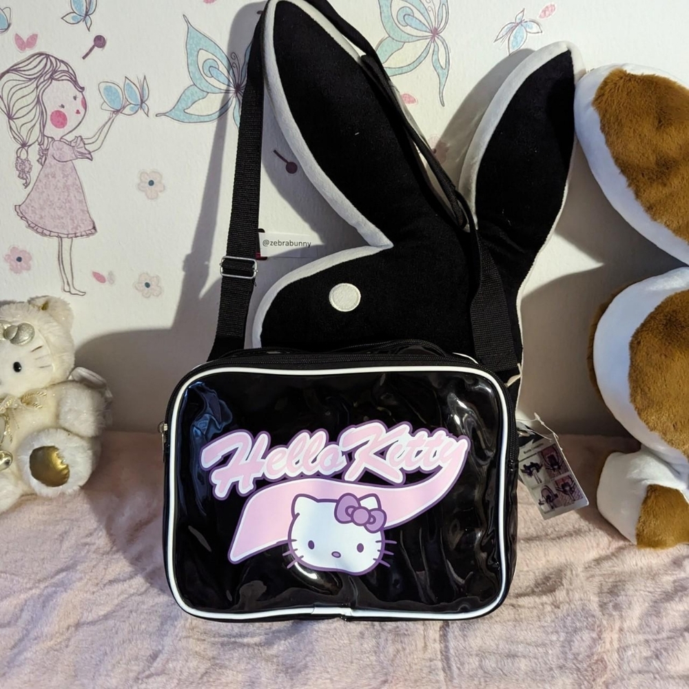 Hello Kitty Black Vinyl Bag - Gem